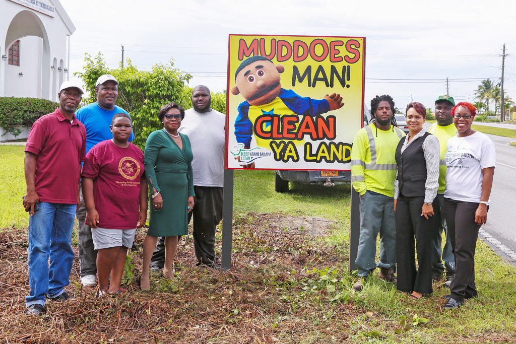 KEEP GRAND BAHAMA CLEAN SIGN INSTALLATION - GBPA Media